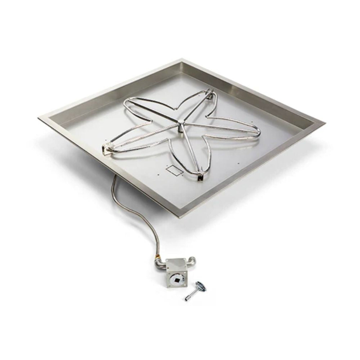 24″ Square Drop In Match Lit Fire Pit Kit – Build Your Perfect Outdoor