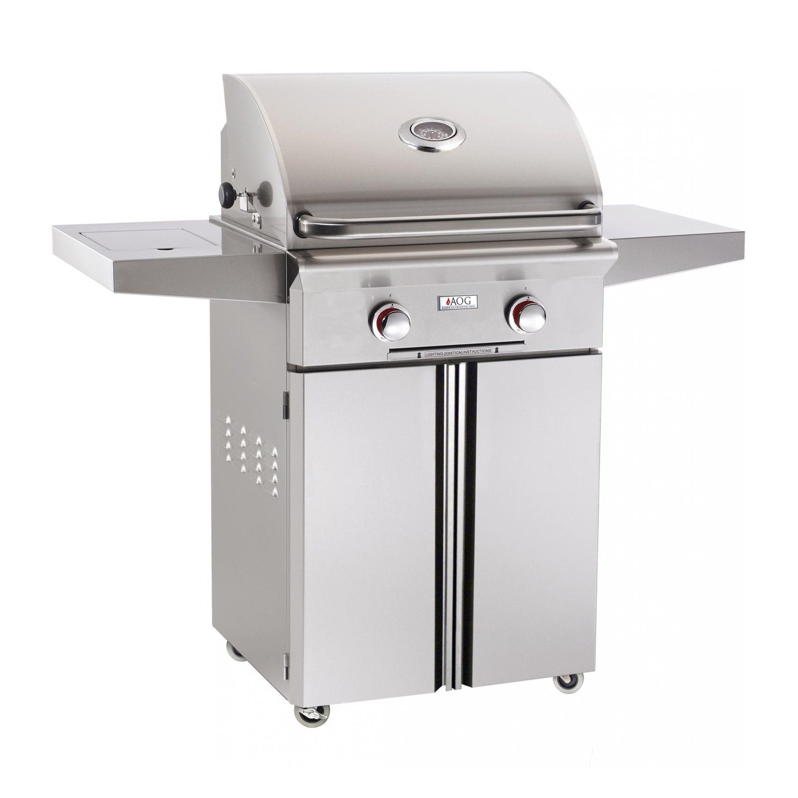 American Outdoor Grill Propane Gas 24-Inch T-Series 2-Burner Freestand ...