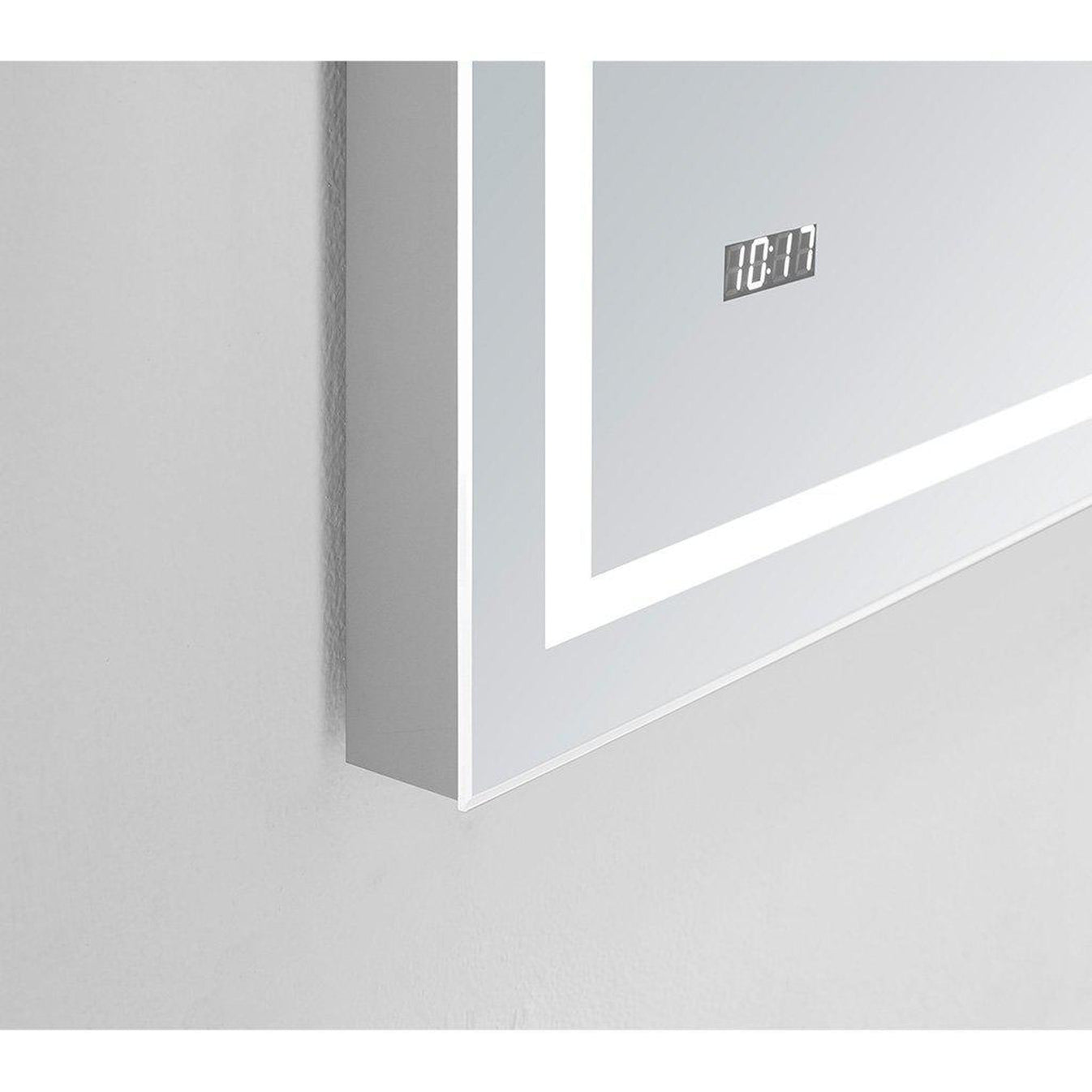 Aquadom Daytona 30" x 30" Square Ultra-Slim Frame LED Lighted Bathroom ...