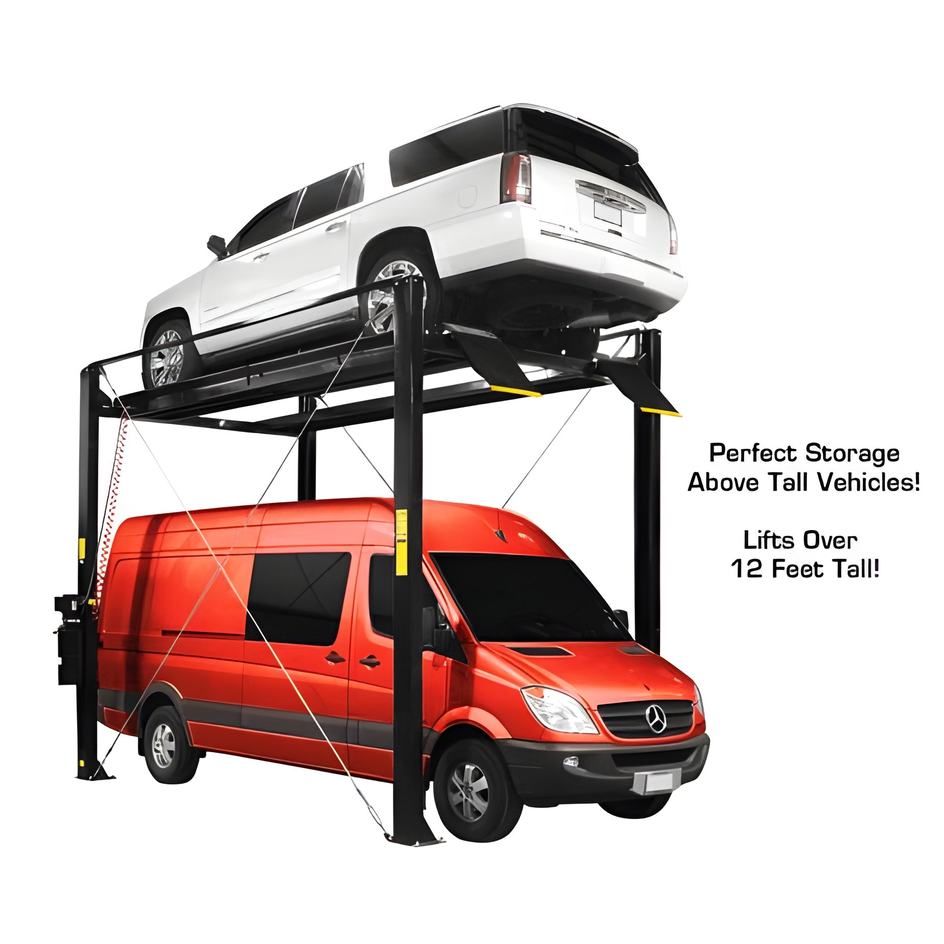 Atlas Garage PRO7000ST 7,000 lb Super Tall 4-Post Lift - ATEXH-PRO7000 ...