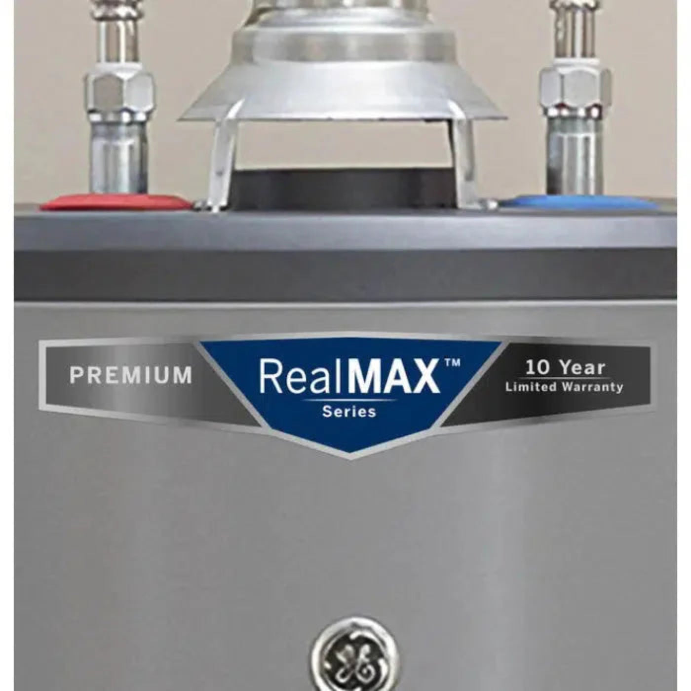 GE RealMAX Atmospheric Premium Model 40 Gallon Capacity 40,000 BTU Hea ...