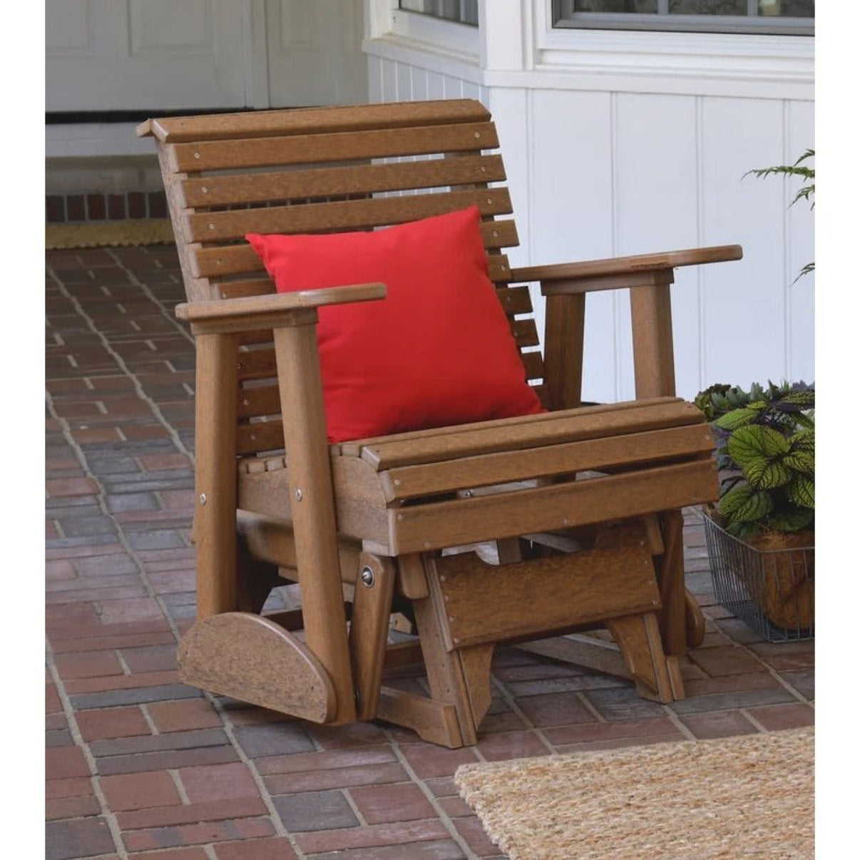 LuxCraft 2' Plain Rollback Poly Glider Chair - 2PPGCHB – Shop Smarter ...