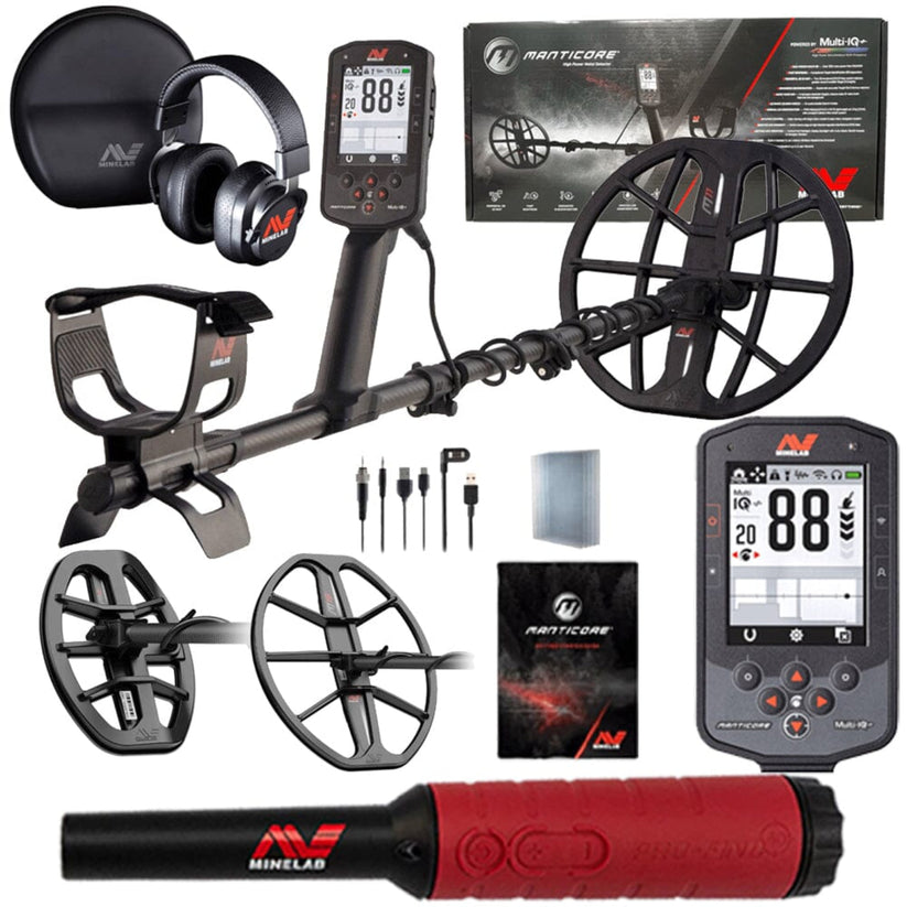 Minelab Manticore High Power Metal Detector, Pro-Find 40 Pinpointer, M ...