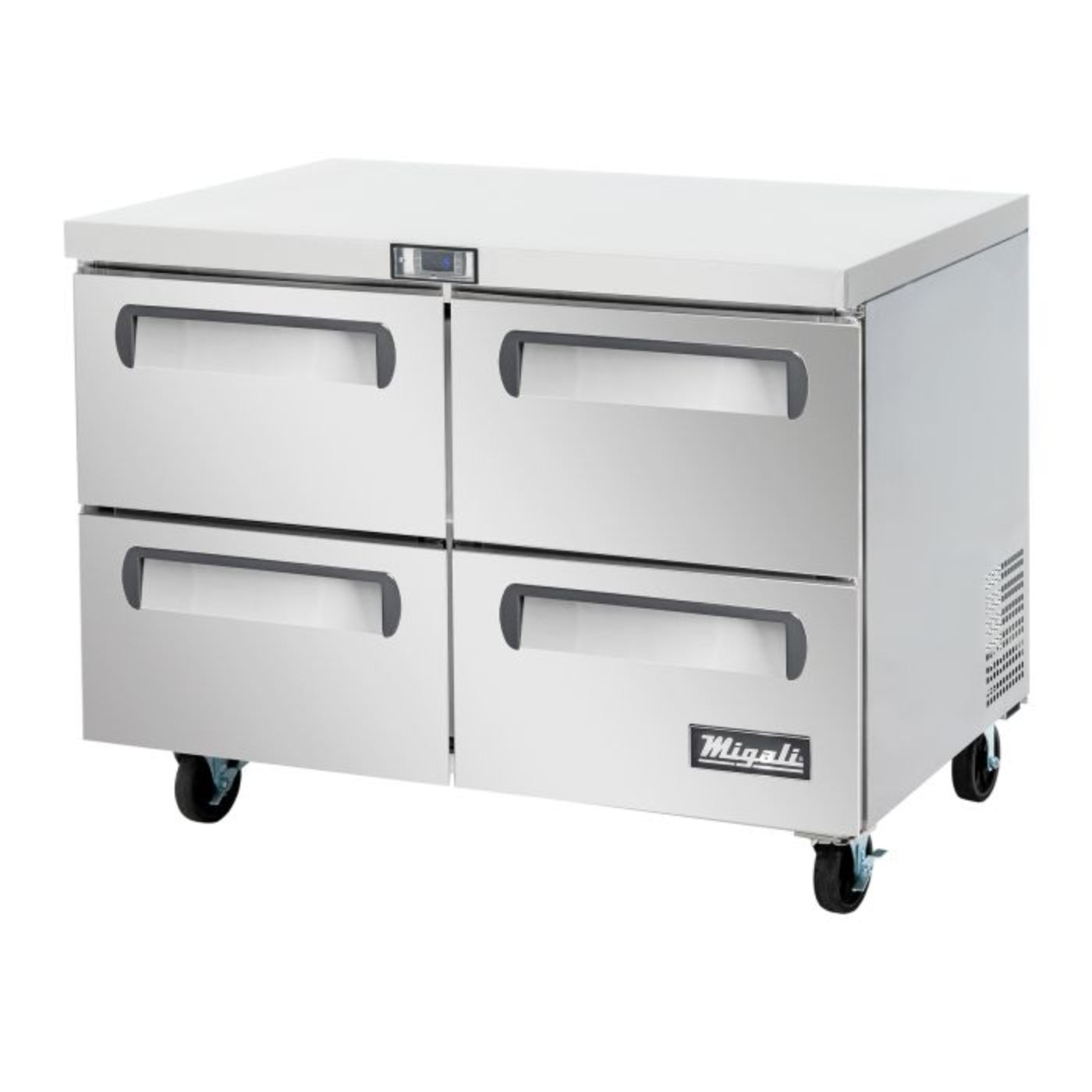 Migali C-U48F-D-HC 48" Undercounter and Worktop 4 Drawer Freezer 12 Cu ...