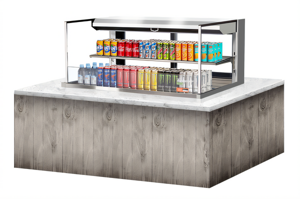 Turbo Air TOM-48L-UFD-S-2SI-N Countertop Refrigerated Display Cases ...