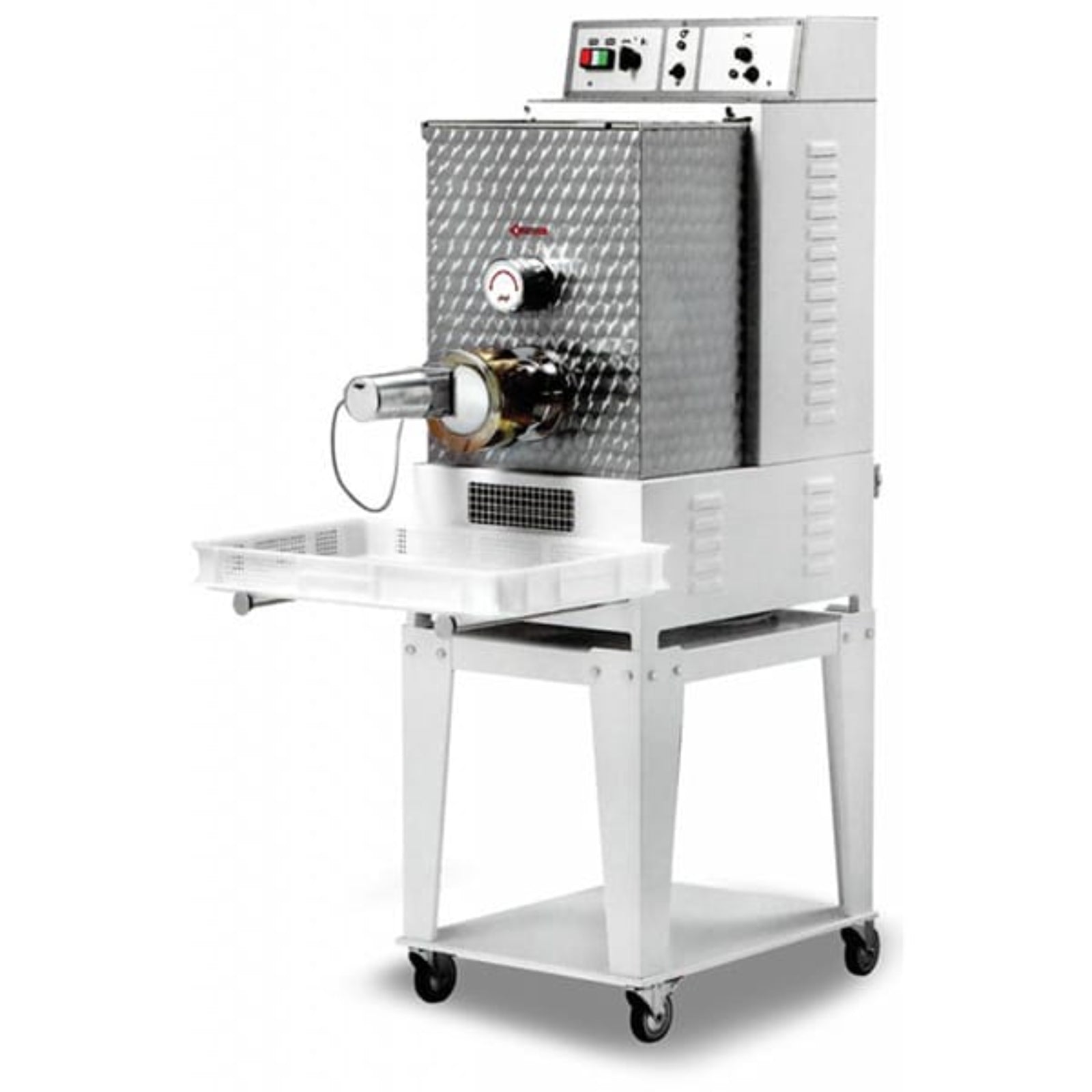 Omcan Pasta Machine 1.5 HP Heavy Duty Floor Model 26 lbs 220V - 16643 ...