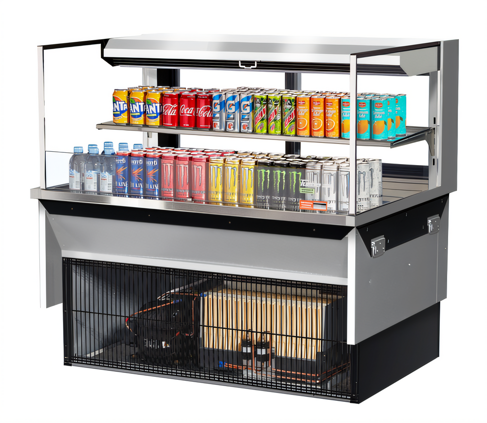 Turbo Air TOM-48L-UFD-S-2SI-N Countertop Refrigerated Display Cases ...