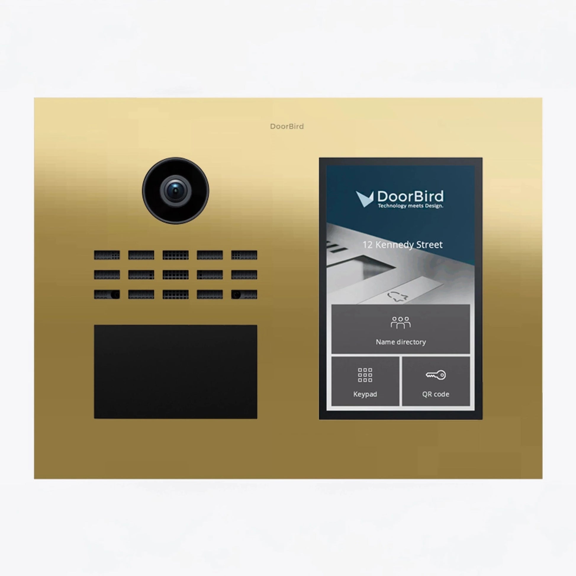 DoorBird D31TDH IP Video Intercom for Multi-Tenant Residences in Brass ...